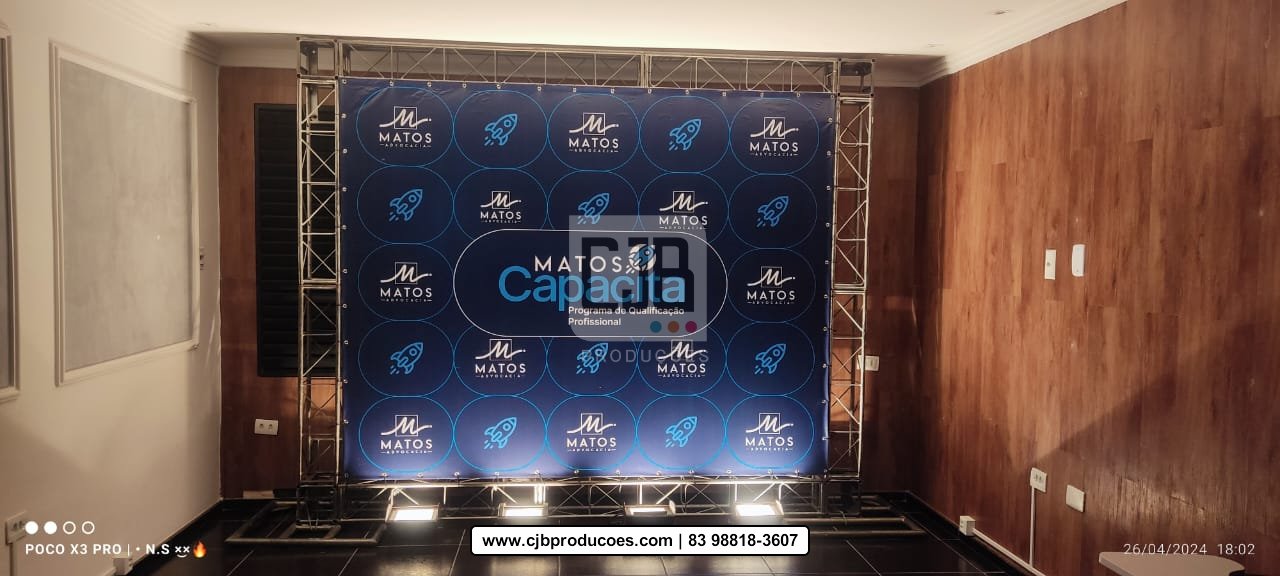 Estrutura pra Banners - CJB Produções de Eventos